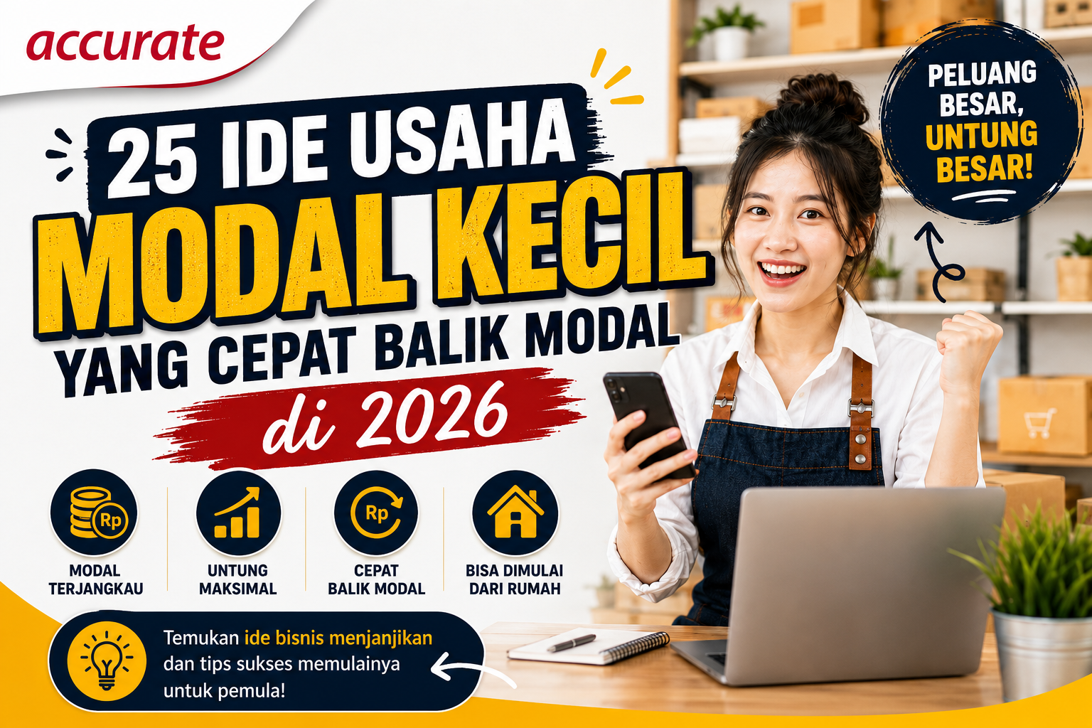 25 Ide Usaha Modal Kecil yang Cepat Balik Modal di 2026 - Solusi ...